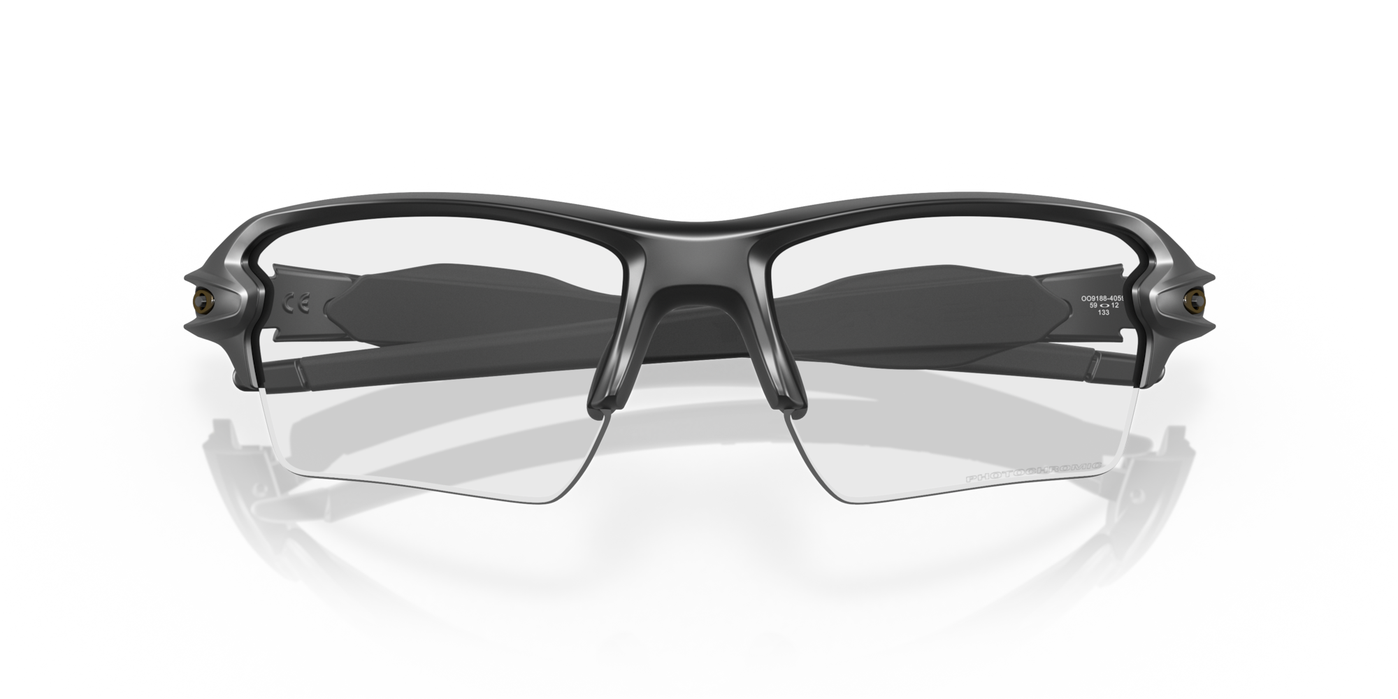 Standard Issue Flak® 2.0 XL Clear to Black Iridium Photochromic Lenses ...