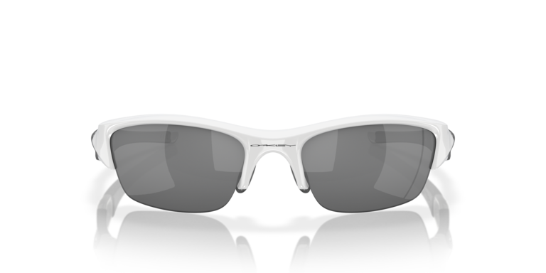 Oakley Flak Jacket® Sunglasses with Polished White Frame and Black ...