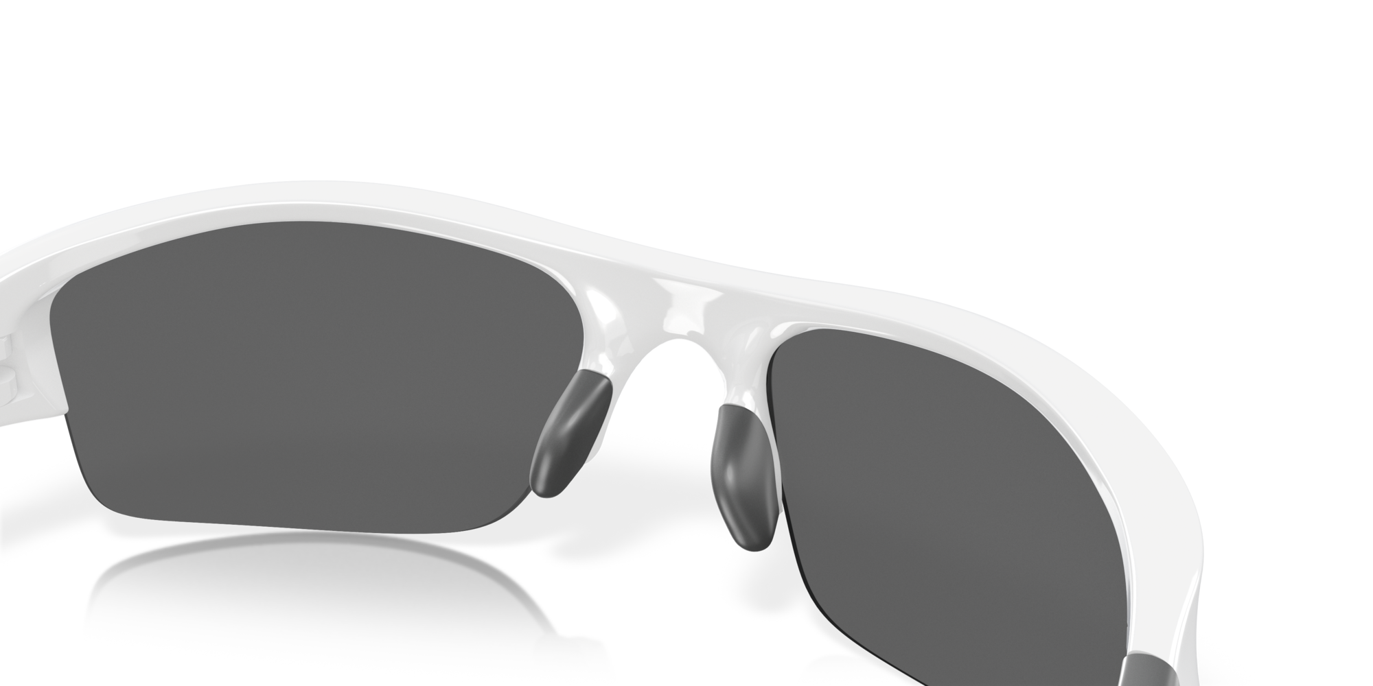 Oakley Flak Jacket® Sunglasses with Polished White Frame and Black ...
