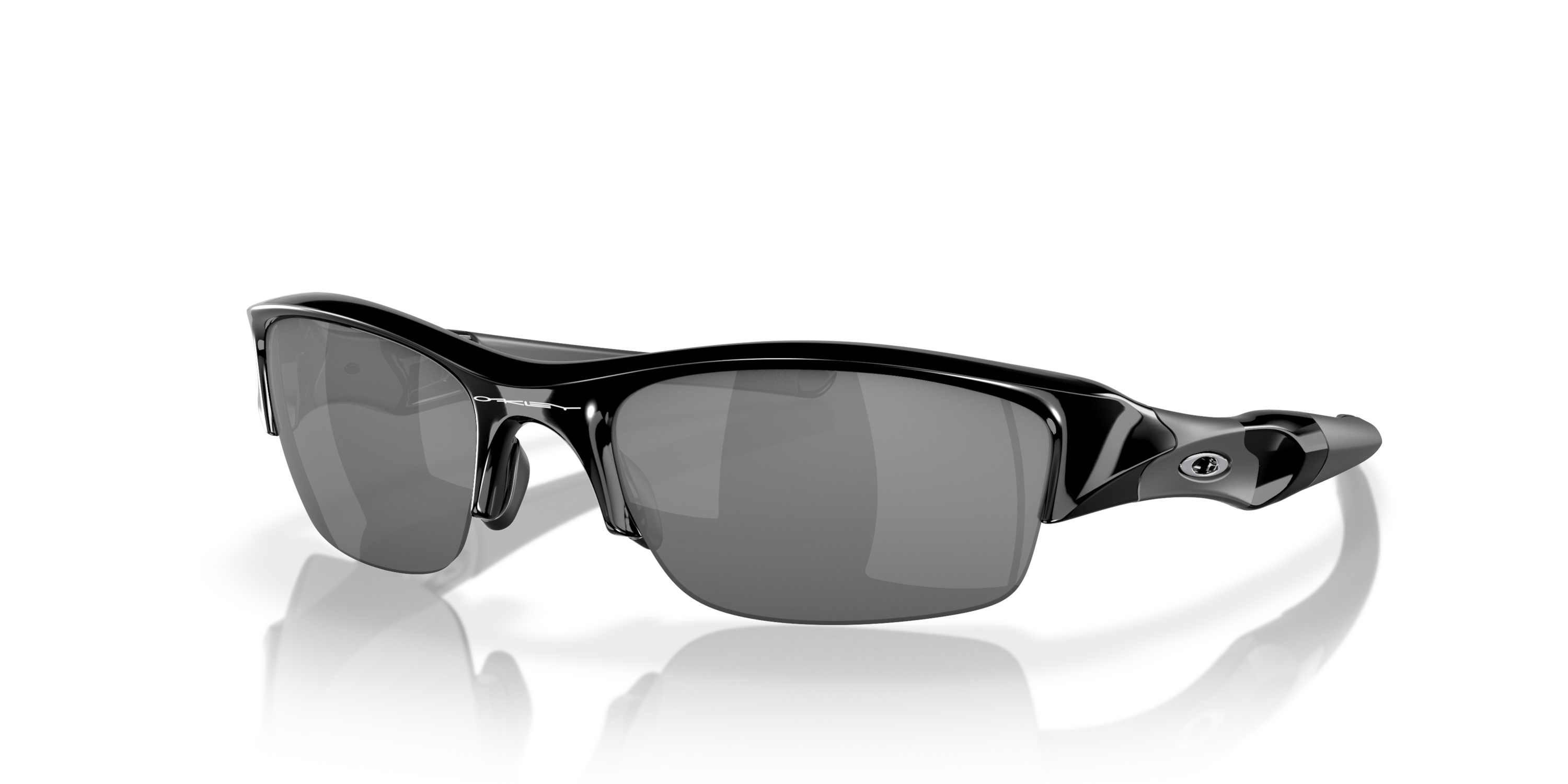 Flak Jacket® Black Iridium Lenses, Jet Black Frame Sunglasses | Oakley® US