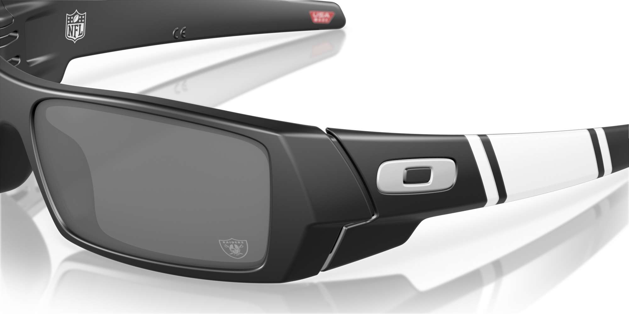 Oakley Las Vegas Raiders Gascan® Sunglasses with Matte Black Frame and ...