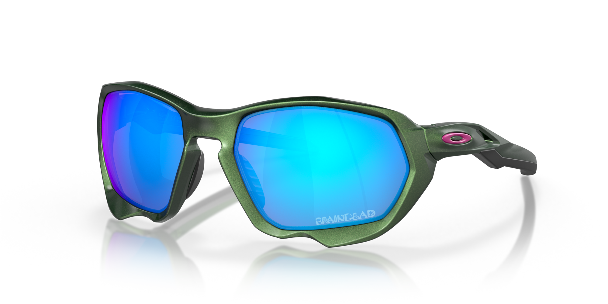 Oakley Plazma x Brain Dead Sunglasses with Green Frame and Prizm ...