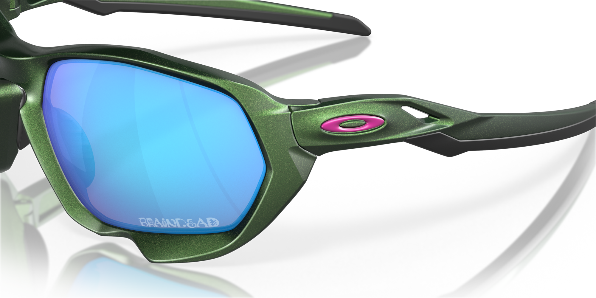 Oakley Plazma x Brain Dead Sunglasses with Green Frame and Prizm ...