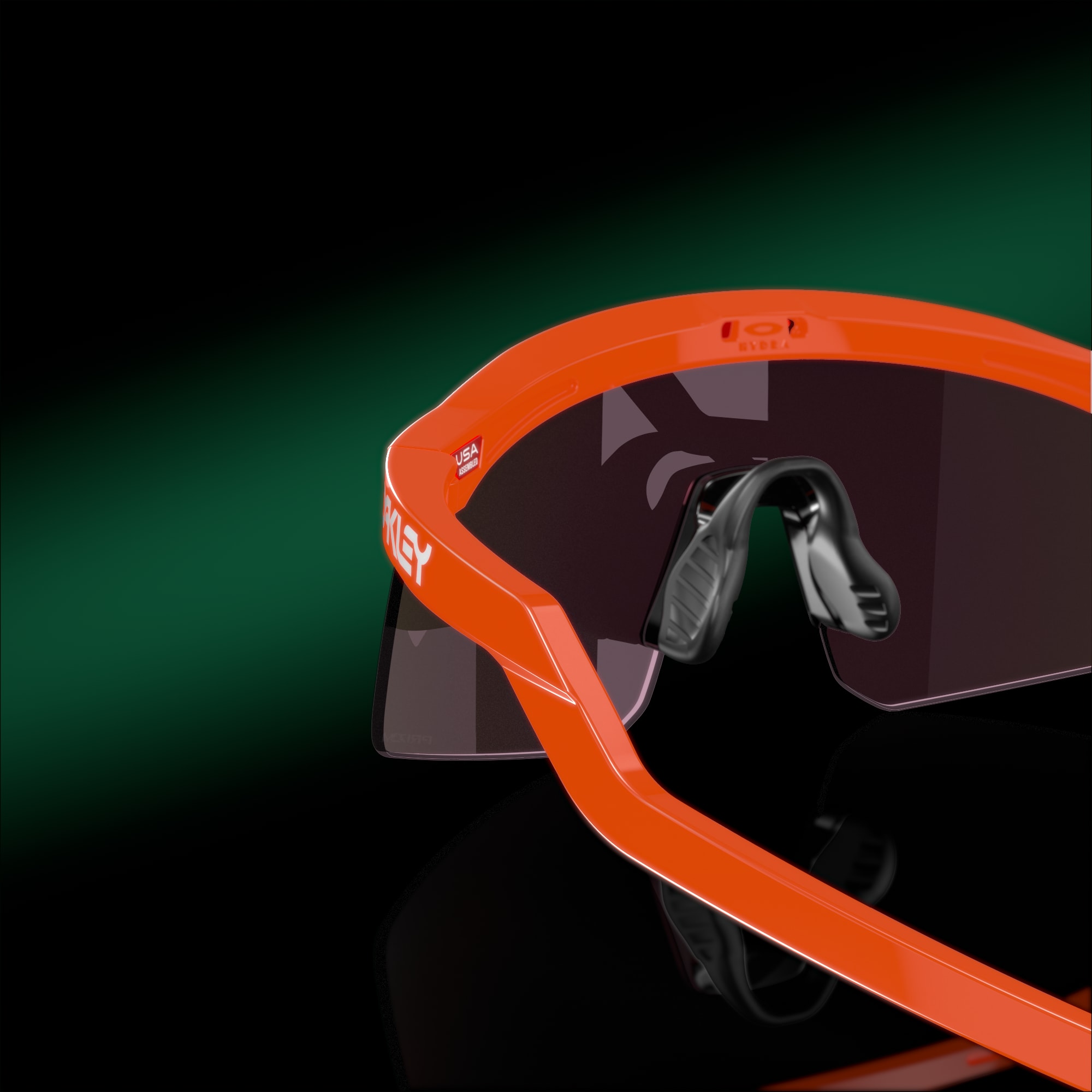 Oakley Hydra Sunglasses with Neon Orange Frame and Prizm Sapphire ...