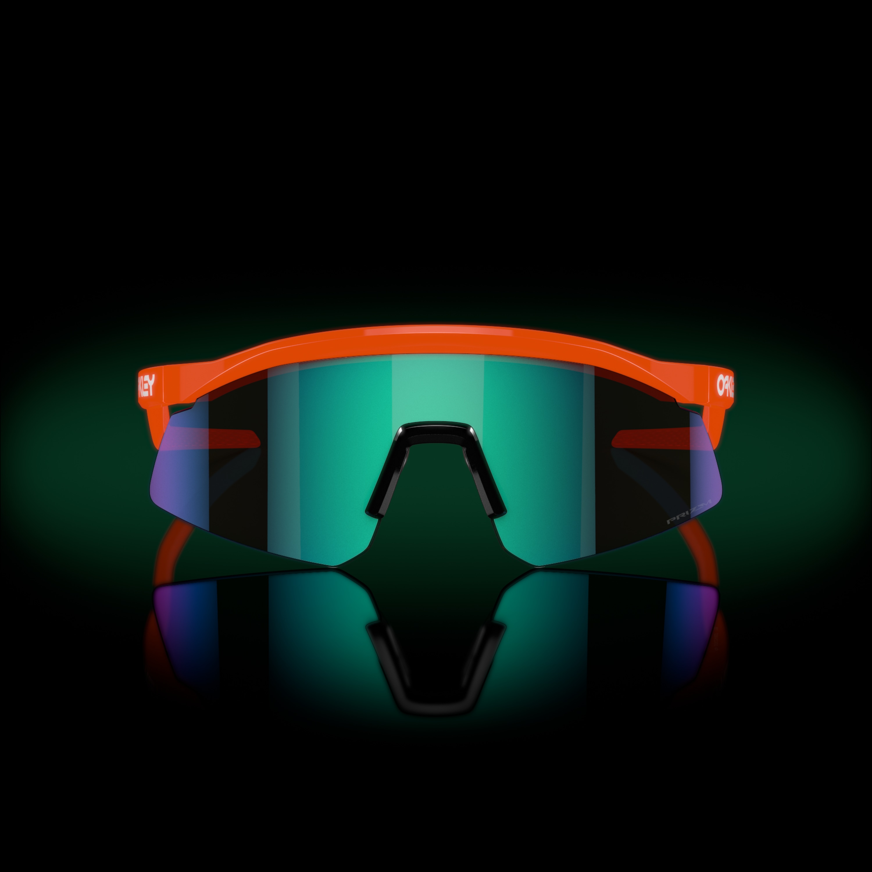 Oakley Hydra Sunglasses with Neon Orange Frame and Prizm Sapphire ...
