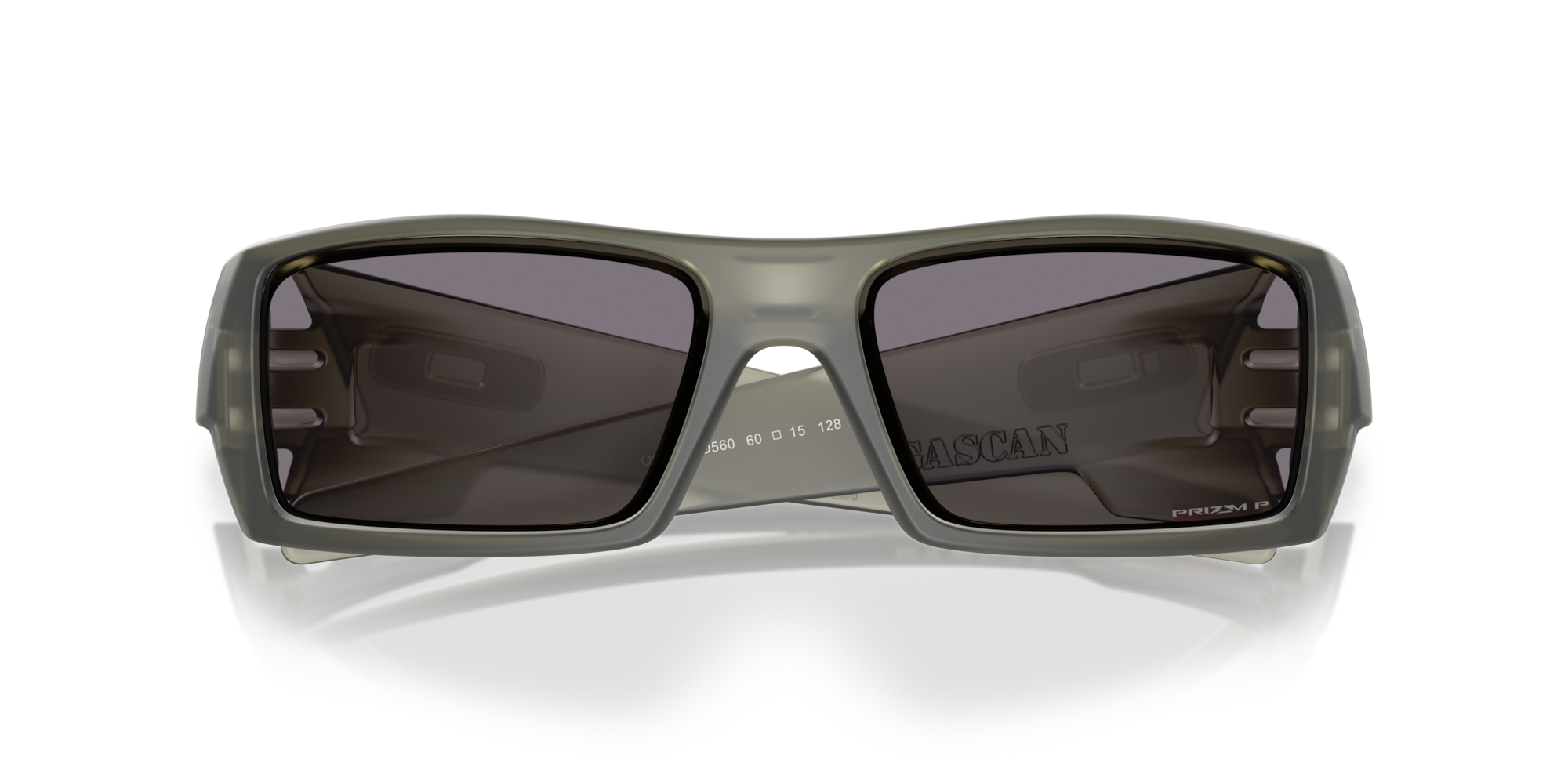 Gascan® Prizm Grey Polarized Lenses, Matte Transparent Olive Ink Frame ...
