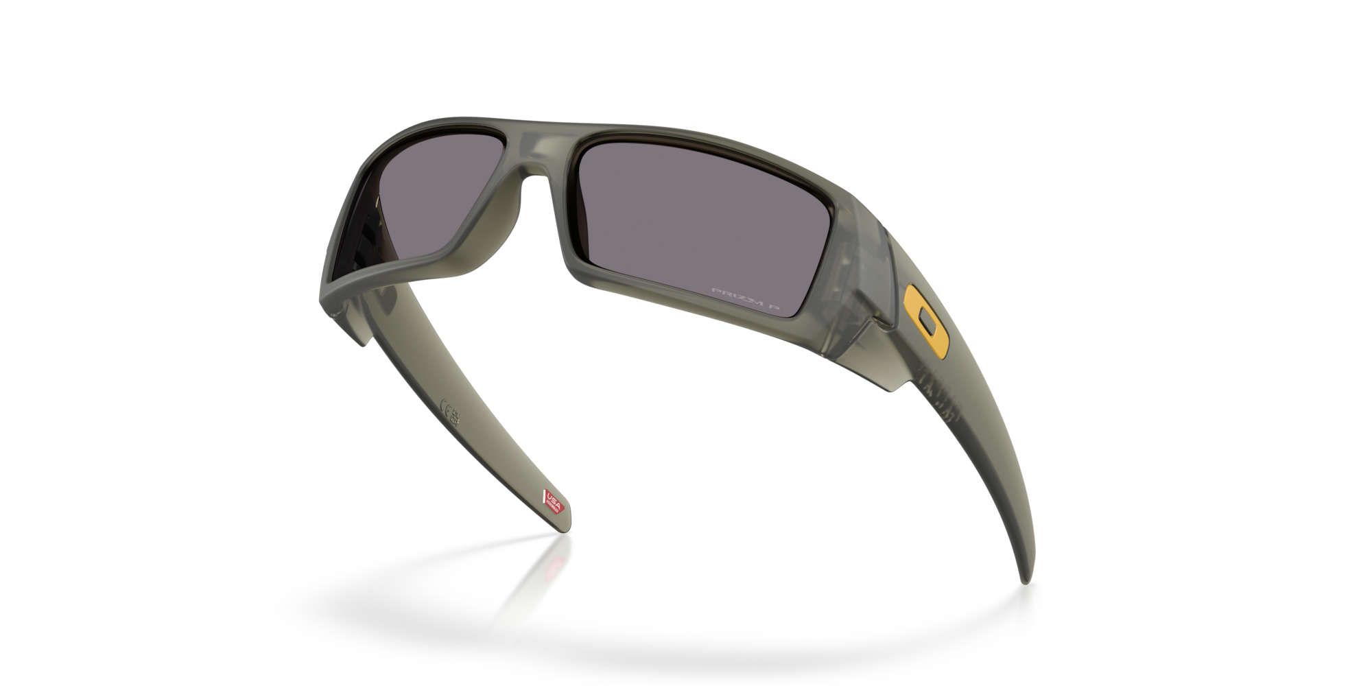 Gascan® Prizm Grey Polarized Lenses, Matte Transparent Olive Ink Frame ...