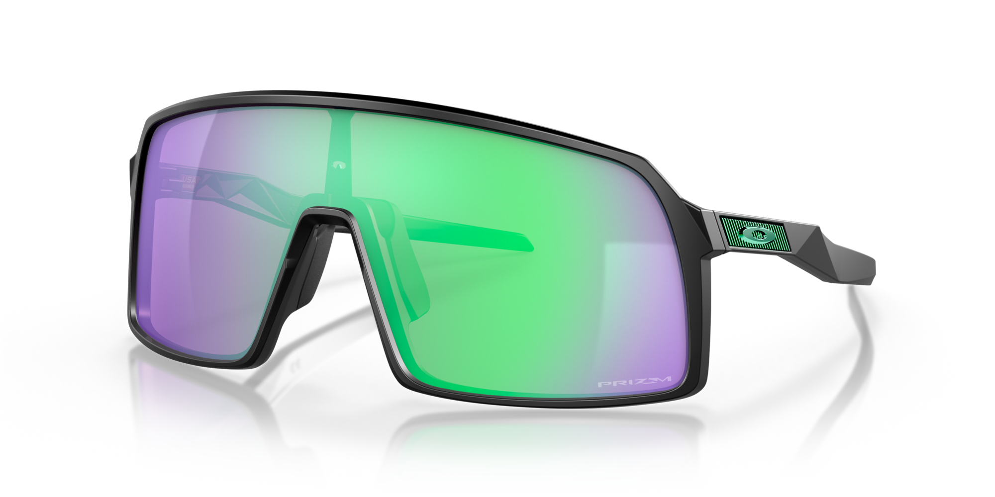 Sutro Prizm Road Jade Lenses, Matte Black Frame Sunglasses | Oakley® US