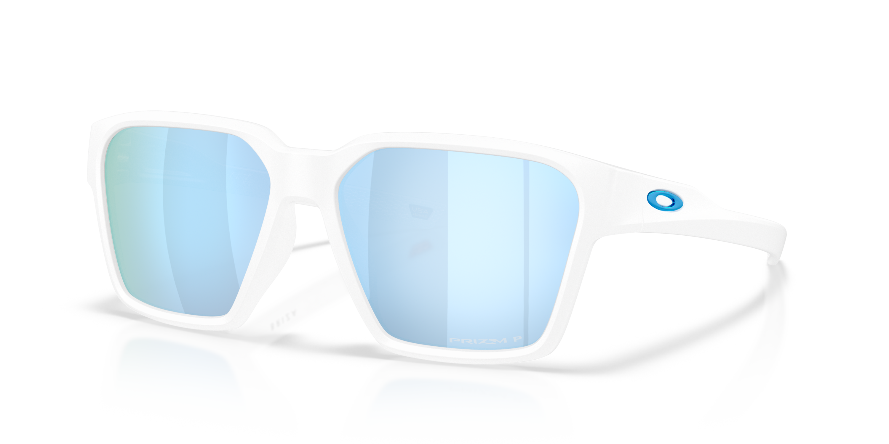 Briza Prizm Deep Water Polarized Lenses, Matte White Frame Sunglasses ...