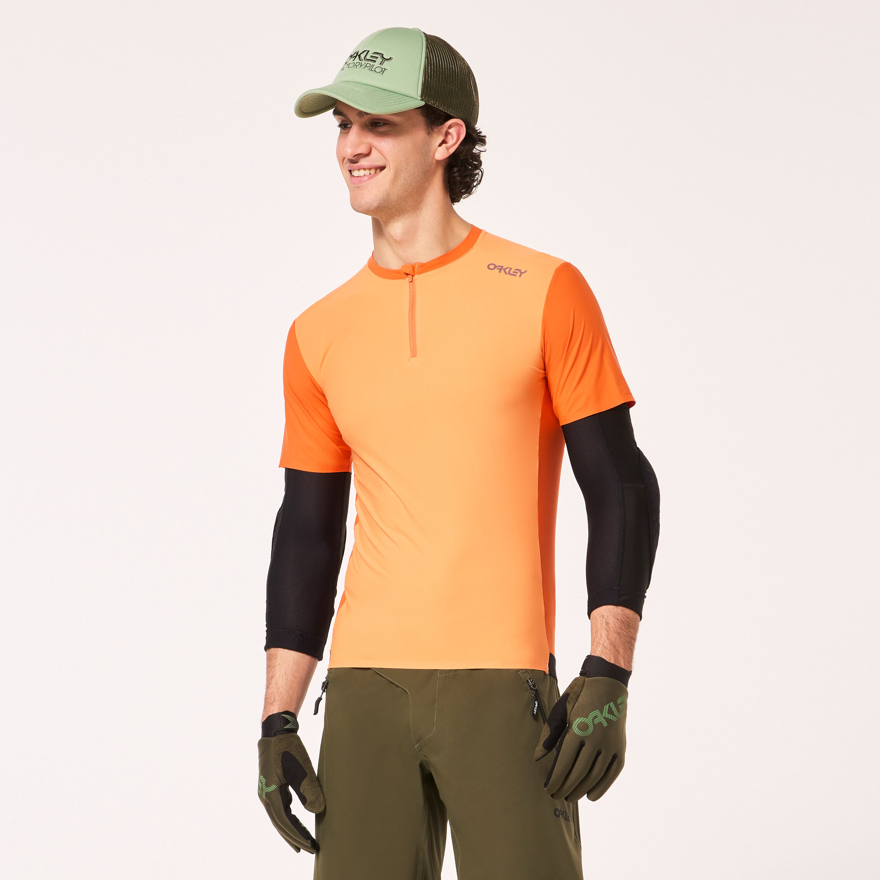 Oakley Point To Point 1/4 Zip Jersey - Double Orange | Oakley® 日本