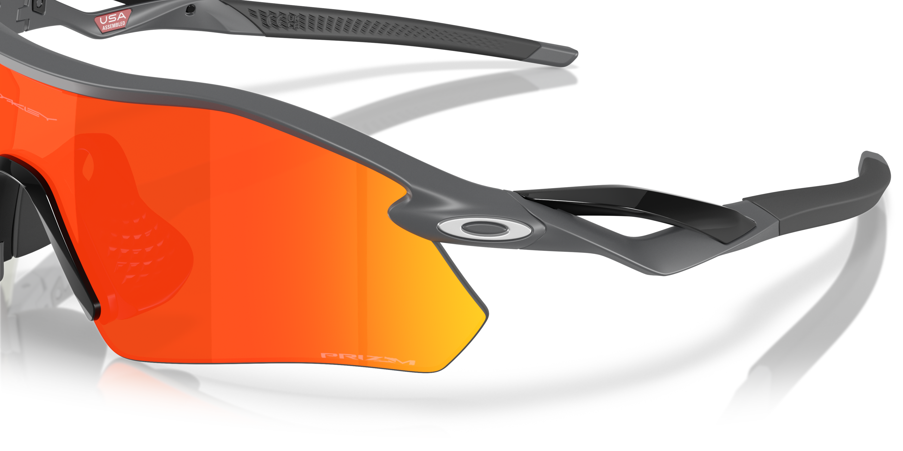 Oakley Radar® Plate Sunglasses with Grey Frame and Prizm Ruby Lenses ...