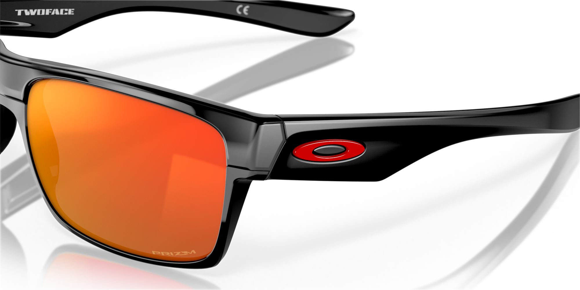 TwoFace™ Prizm Ruby Lenses, Polished Black Frame Sunglasses | Oakley® CA
