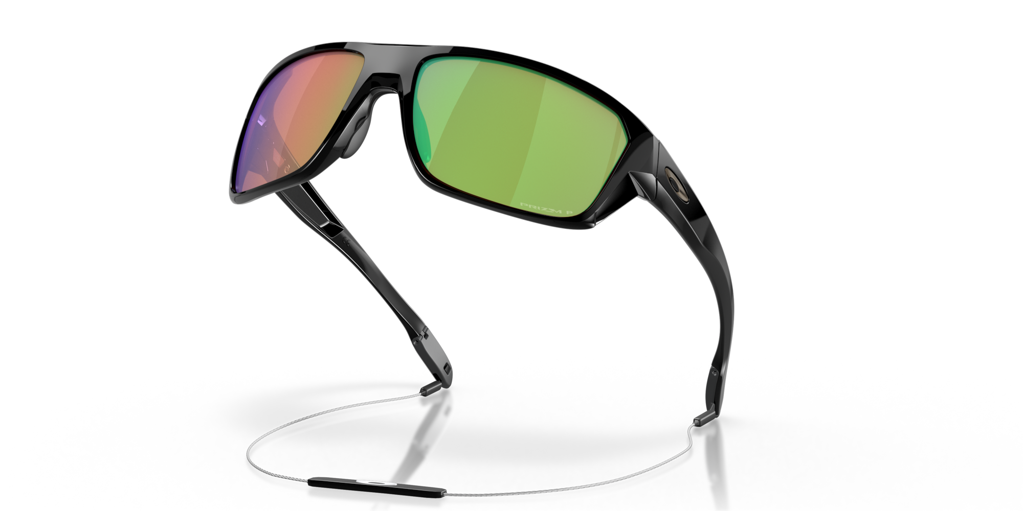 Split Shot Prizm Shallow Water Polarized Lenses, Polished Black Frame ...