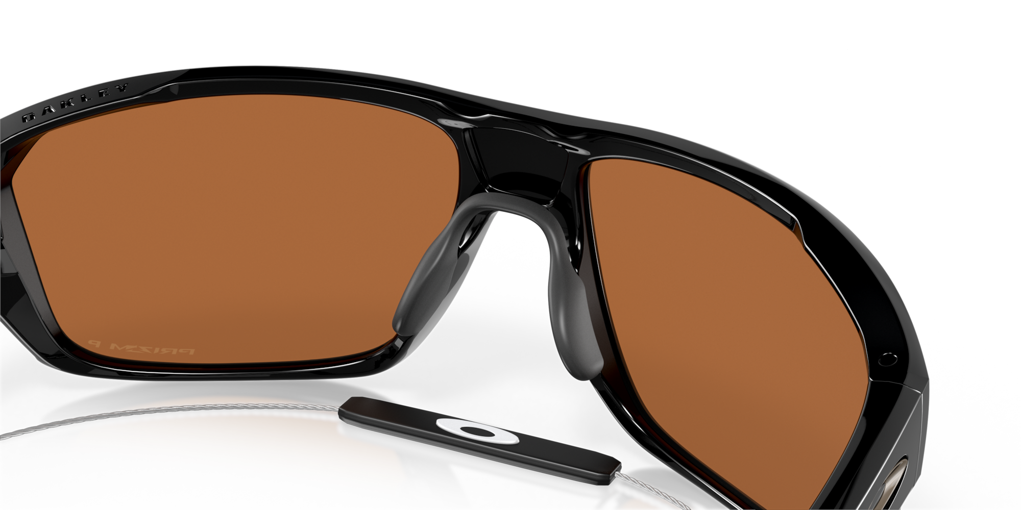 Split Shot Prizm Shallow Water Polarized Lenses, Polished Black Frame ...