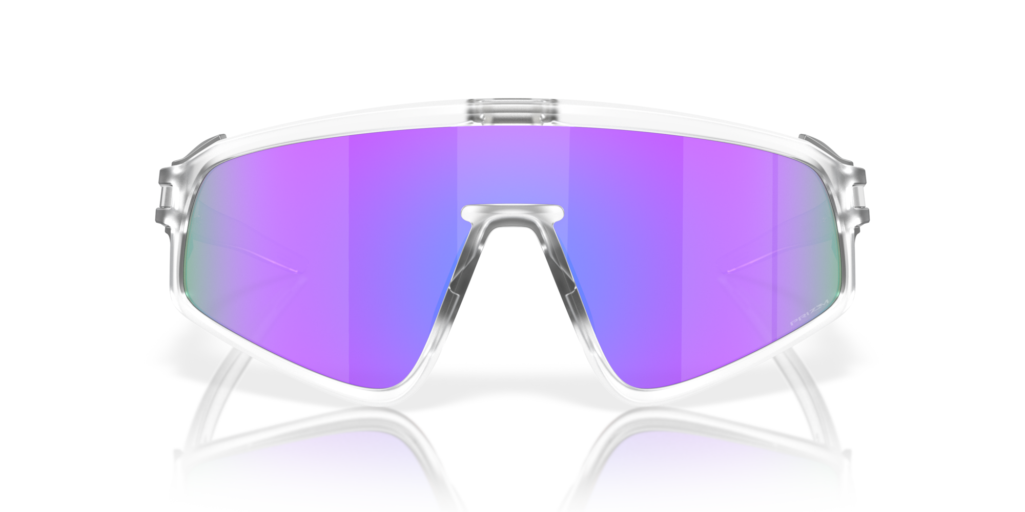 Latch™ Panel Prizm Violet Lenses, Matte Clear Frame Sunglasses | Oakley® US