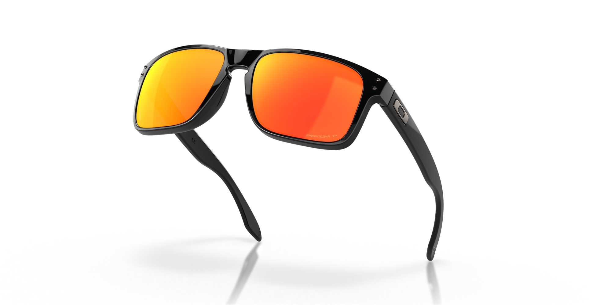 Holbrook™ Prizm Ruby Polarized Lenses, Polished Black Frame Sunglasses ...