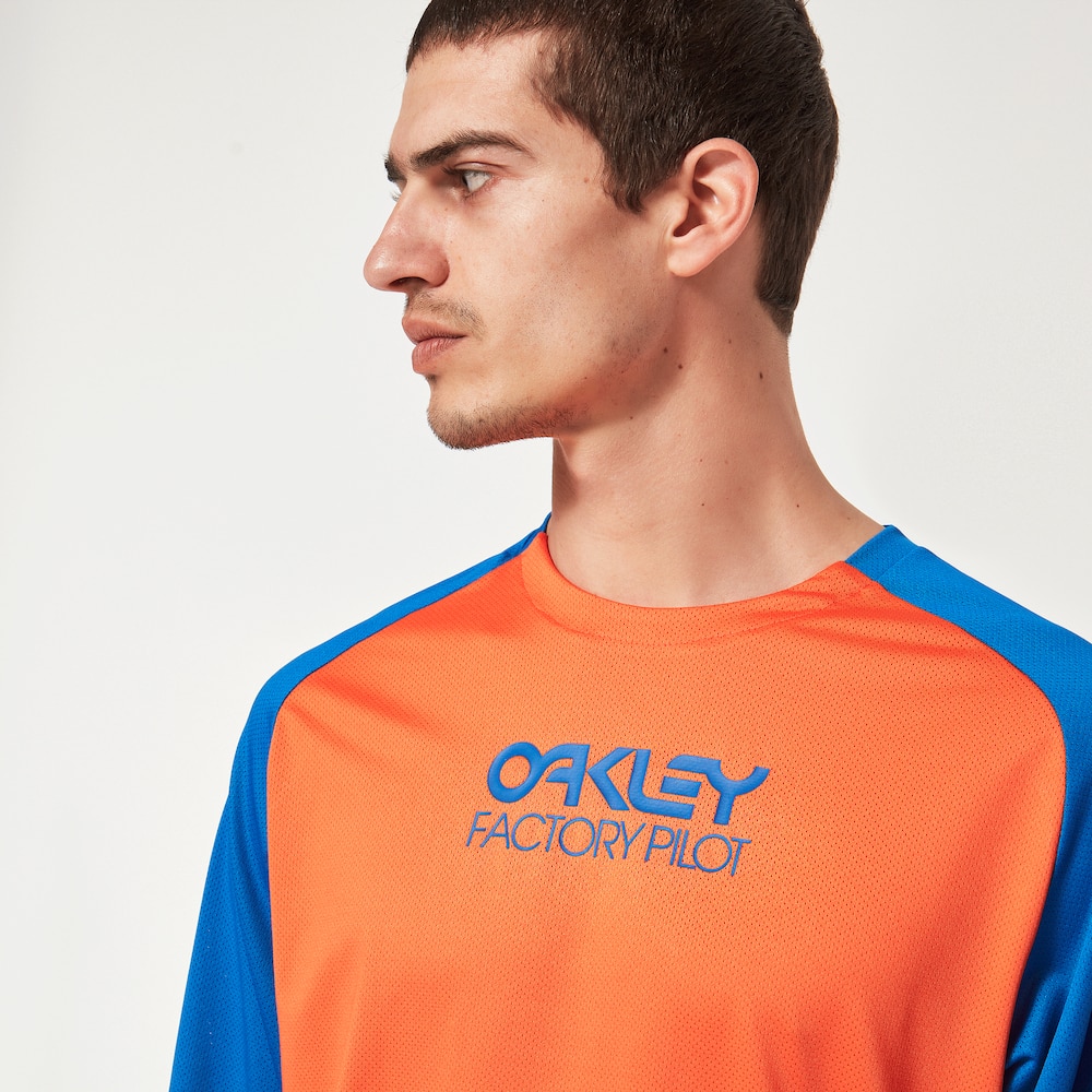 Oakley Factory Pilot Mtb LS Jersey - Scarlet Ibis | Oakley® US