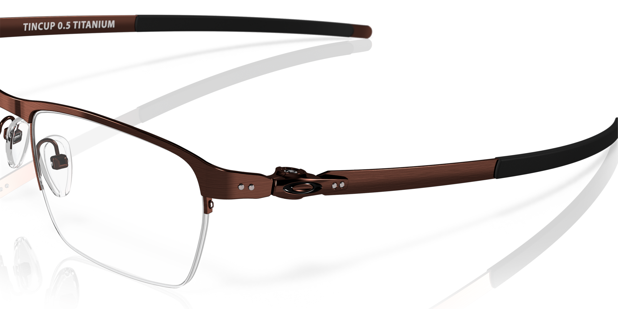 Oakley TinCup™ 0.5 Ti Eyeglasses with Brushed Grenache Frame | Oakley® US