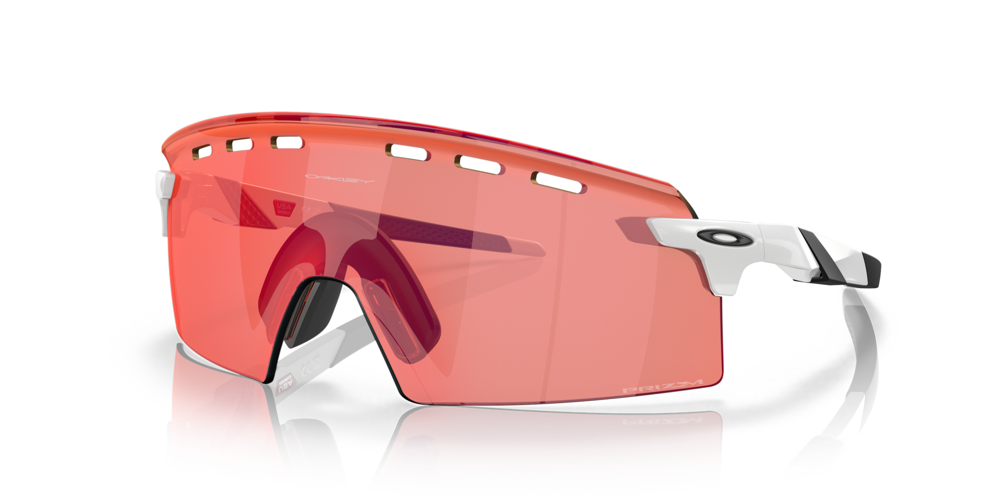Encoder Strike Prizm Field Lenses, Polished White Frame Sunglasses ...