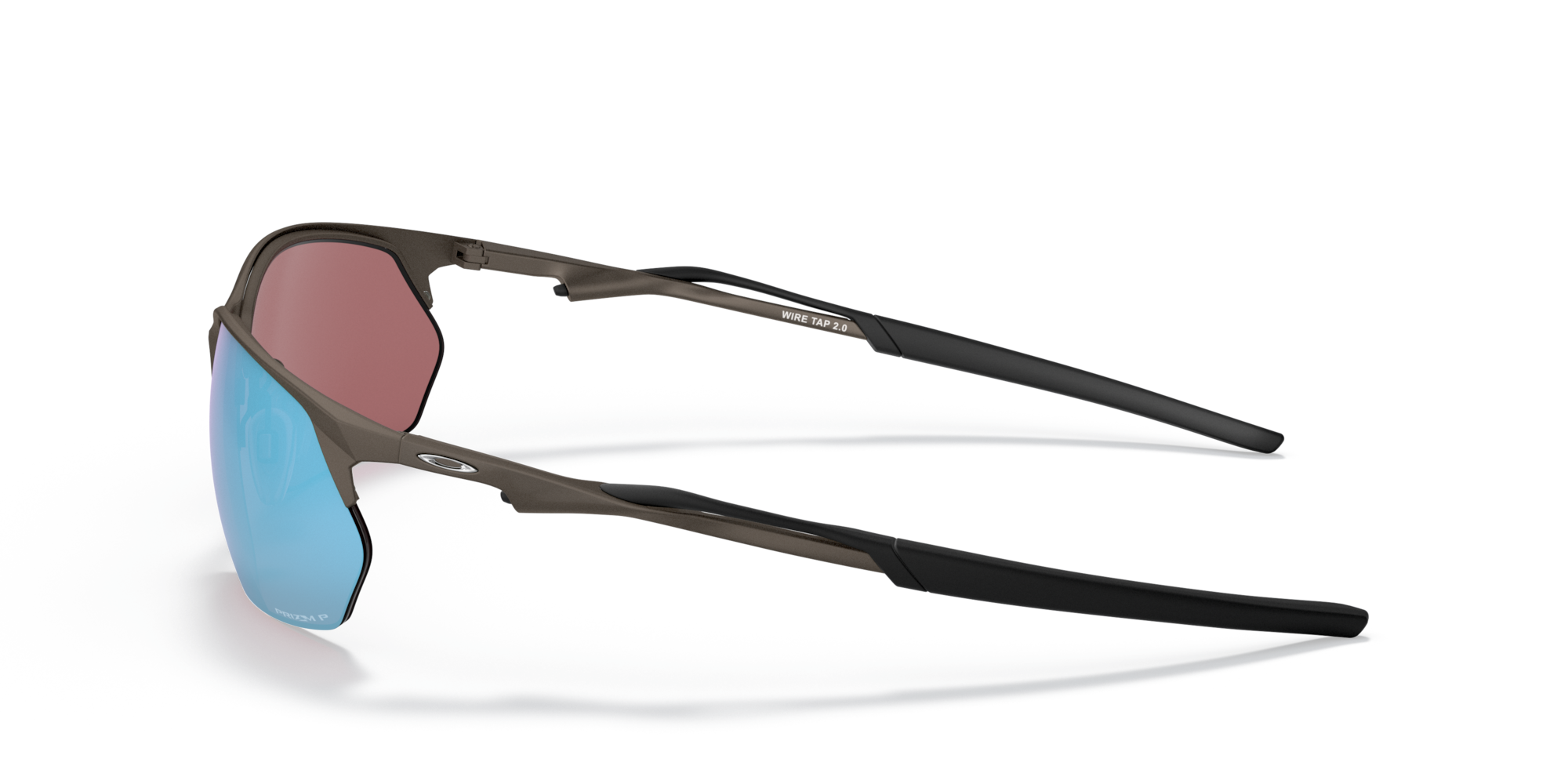 Wire Tap 2.0 Prizm Deep Water Polarized Lenses, Satin Lead Frame ...