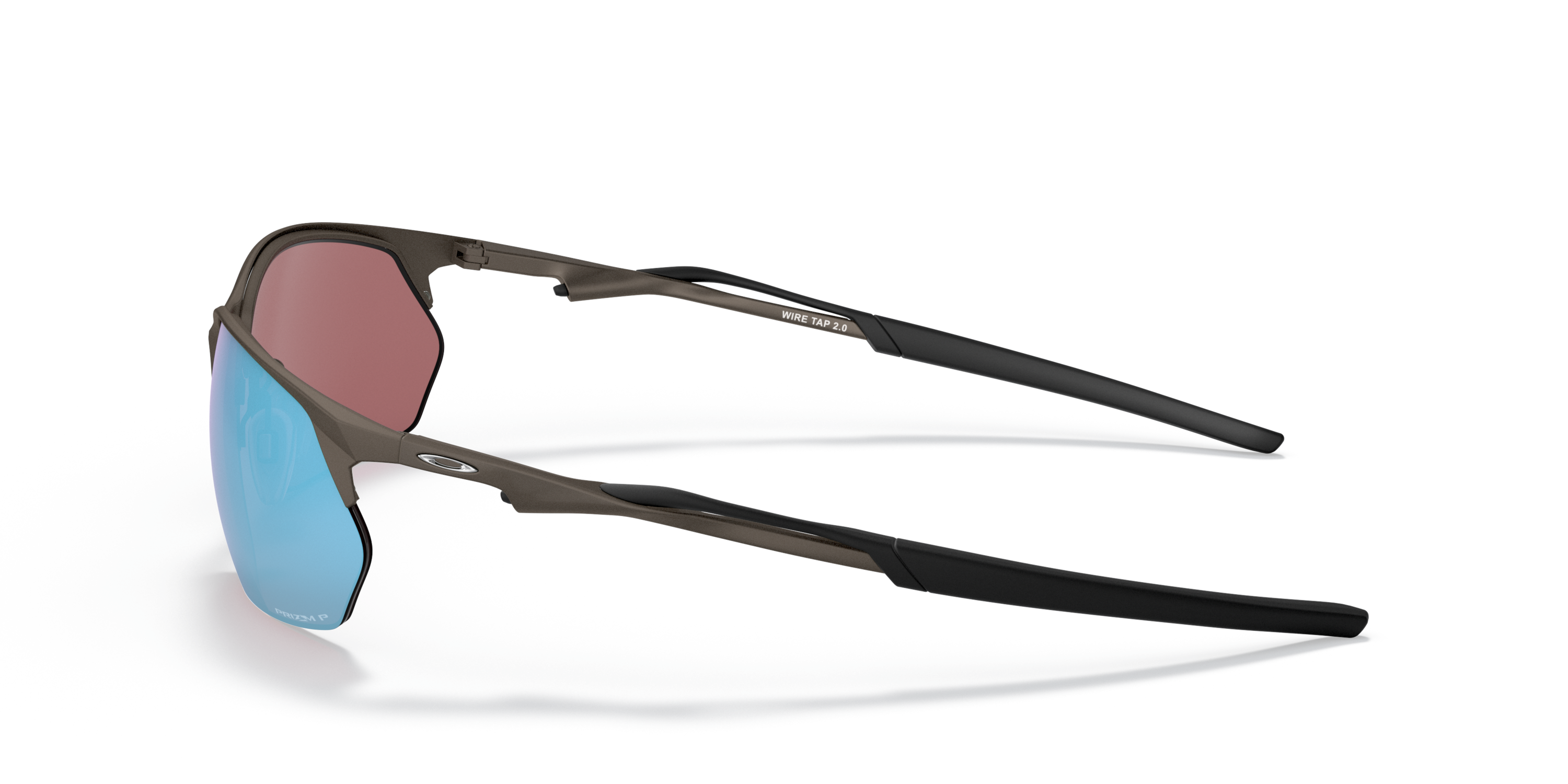 Oakley Wire Tap 2.0 Sunglasses with Satin Lead Frame and Prizm Deep ...