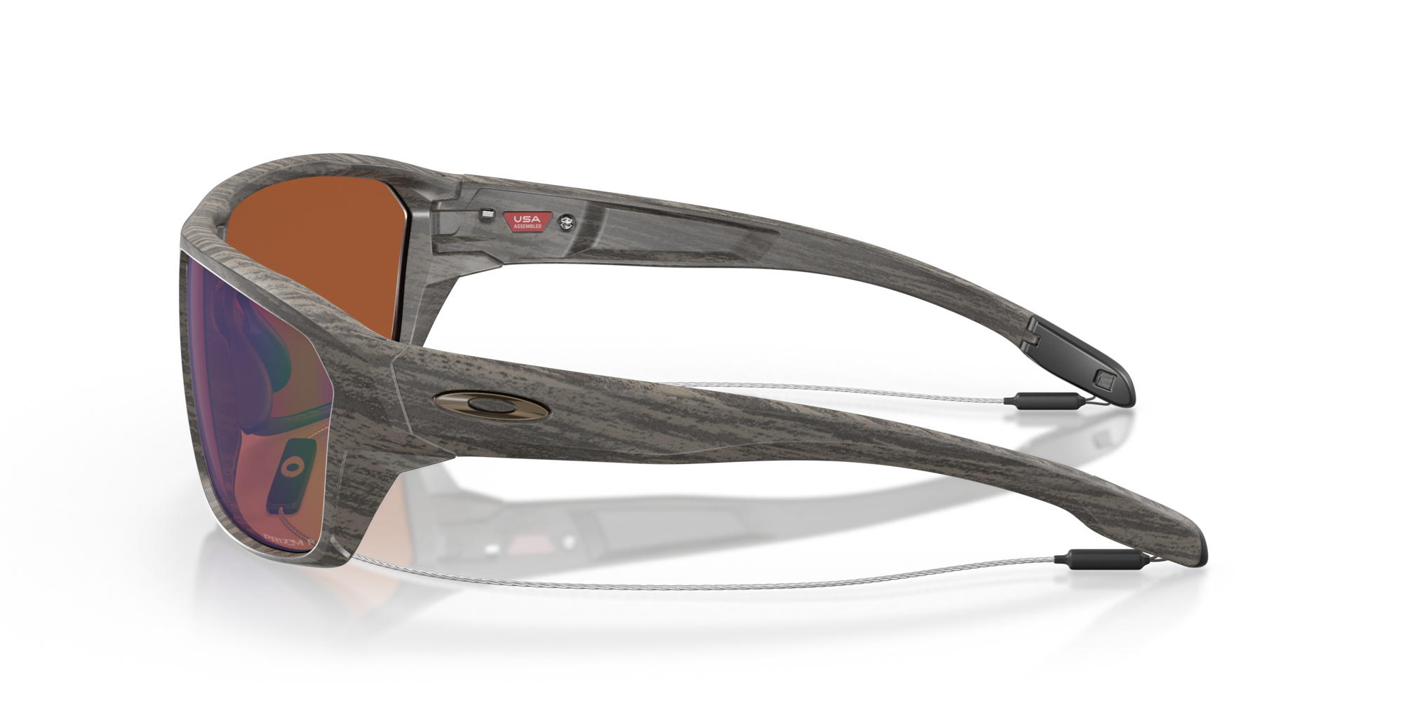 Oakley Split Shot Sunglasses with Woodgrain Frame and Prizm Shallow ...