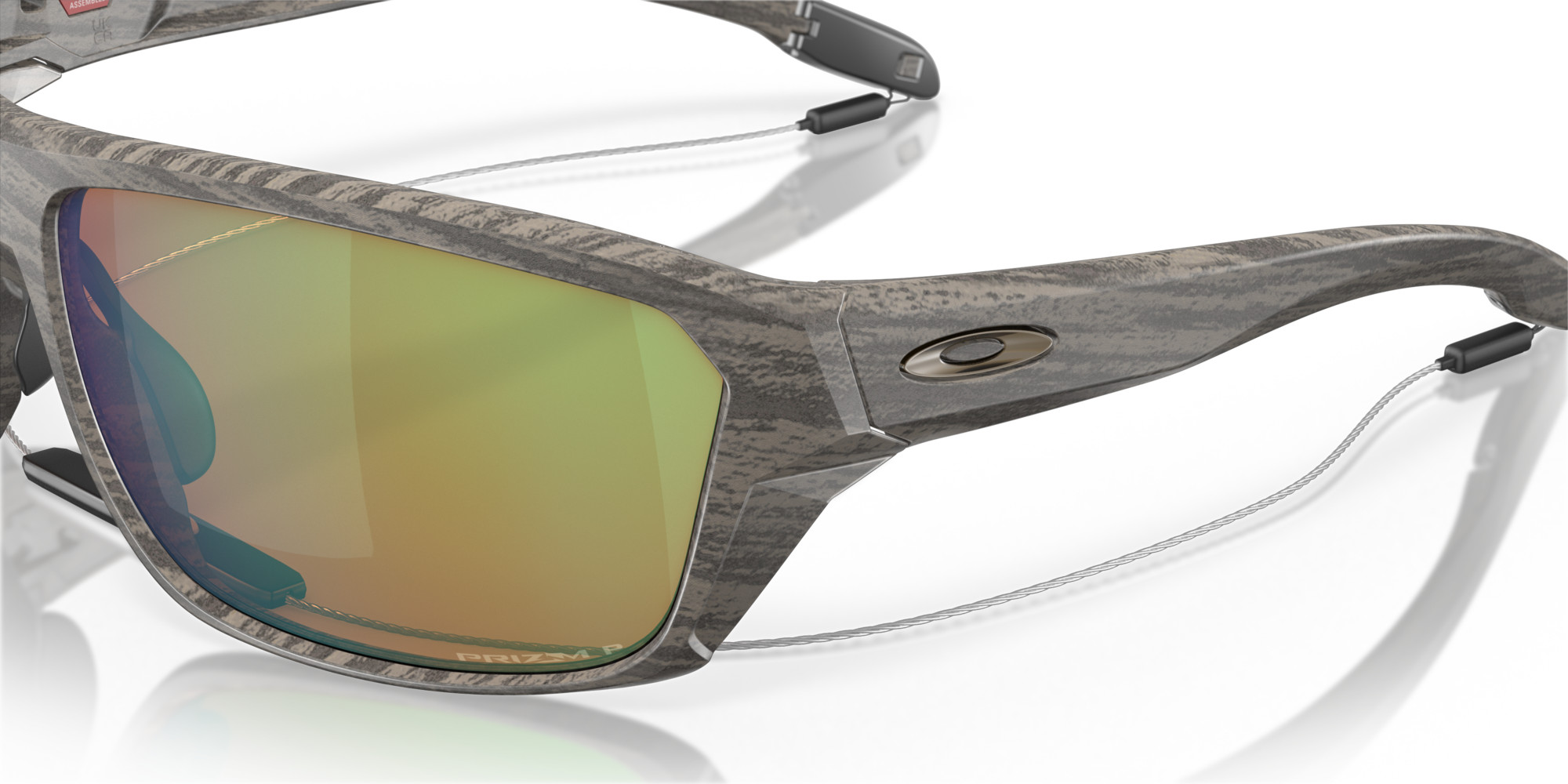 Oakley Split Shot Sunglasses with Woodgrain Frame and Prizm Shallow ...