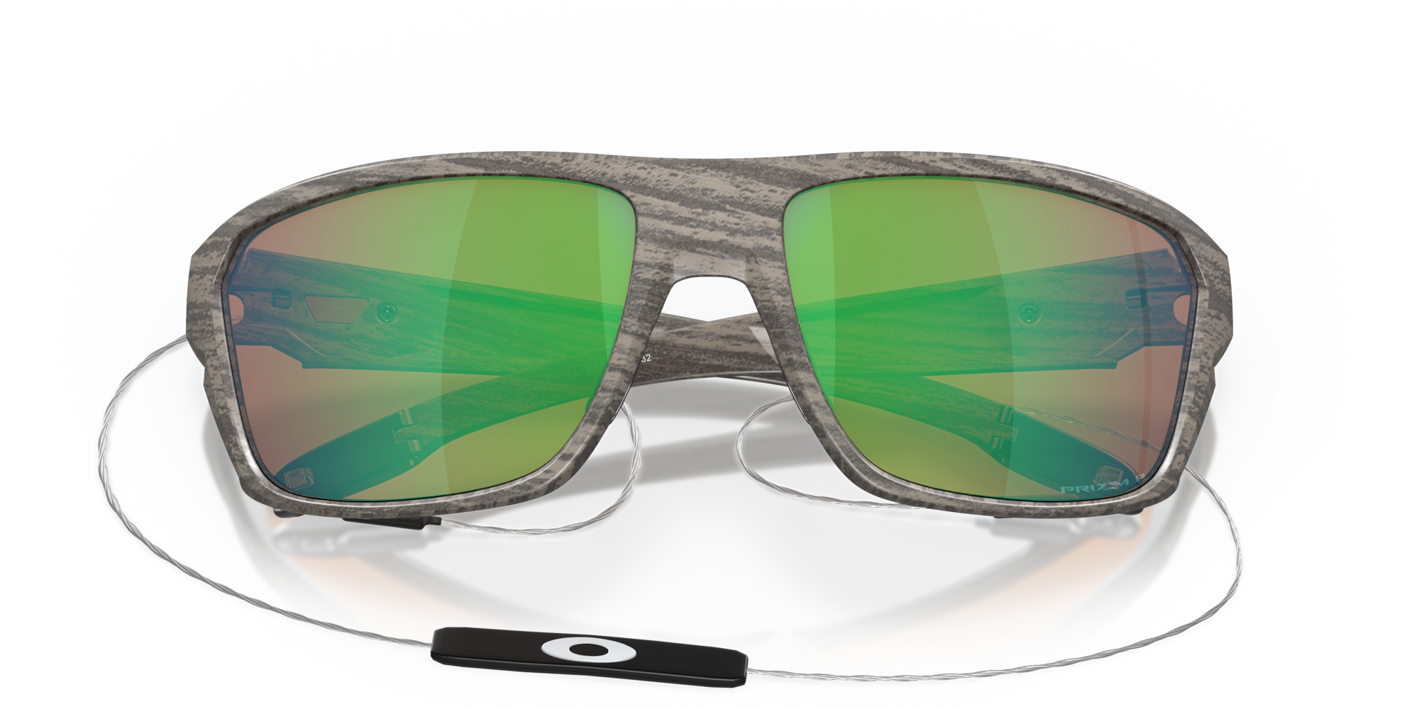 Oakley Split Shot Sunglasses with Woodgrain Frame and Prizm Shallow ...