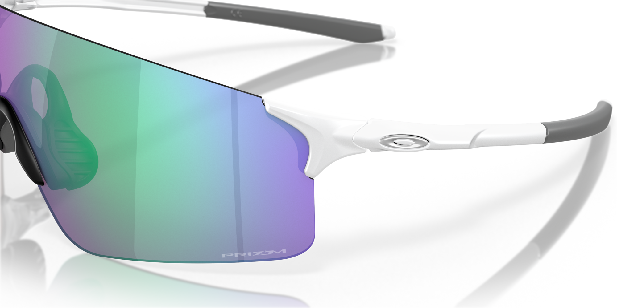 EVZero™ Blades Prizm Jade Lenses, Matte White Frame Sunglasses | Oakley® US