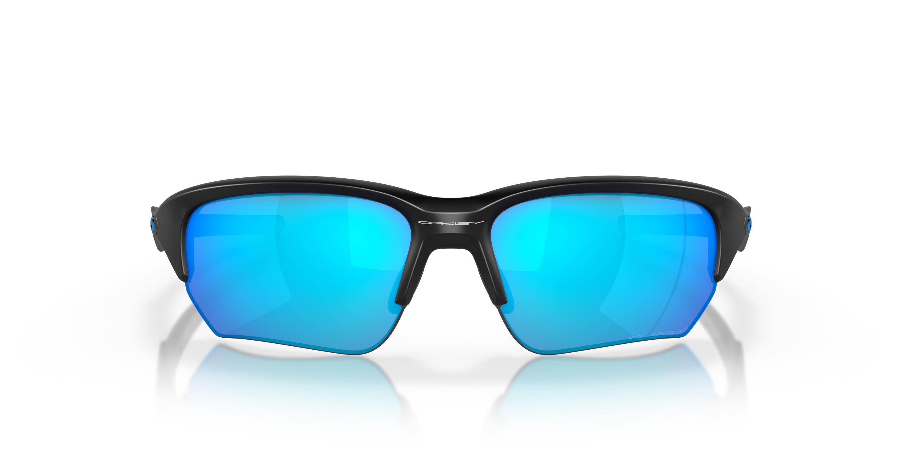 Flak® Beta Sapphire Iridium Polarized Lenses, Matte Black Frame ...