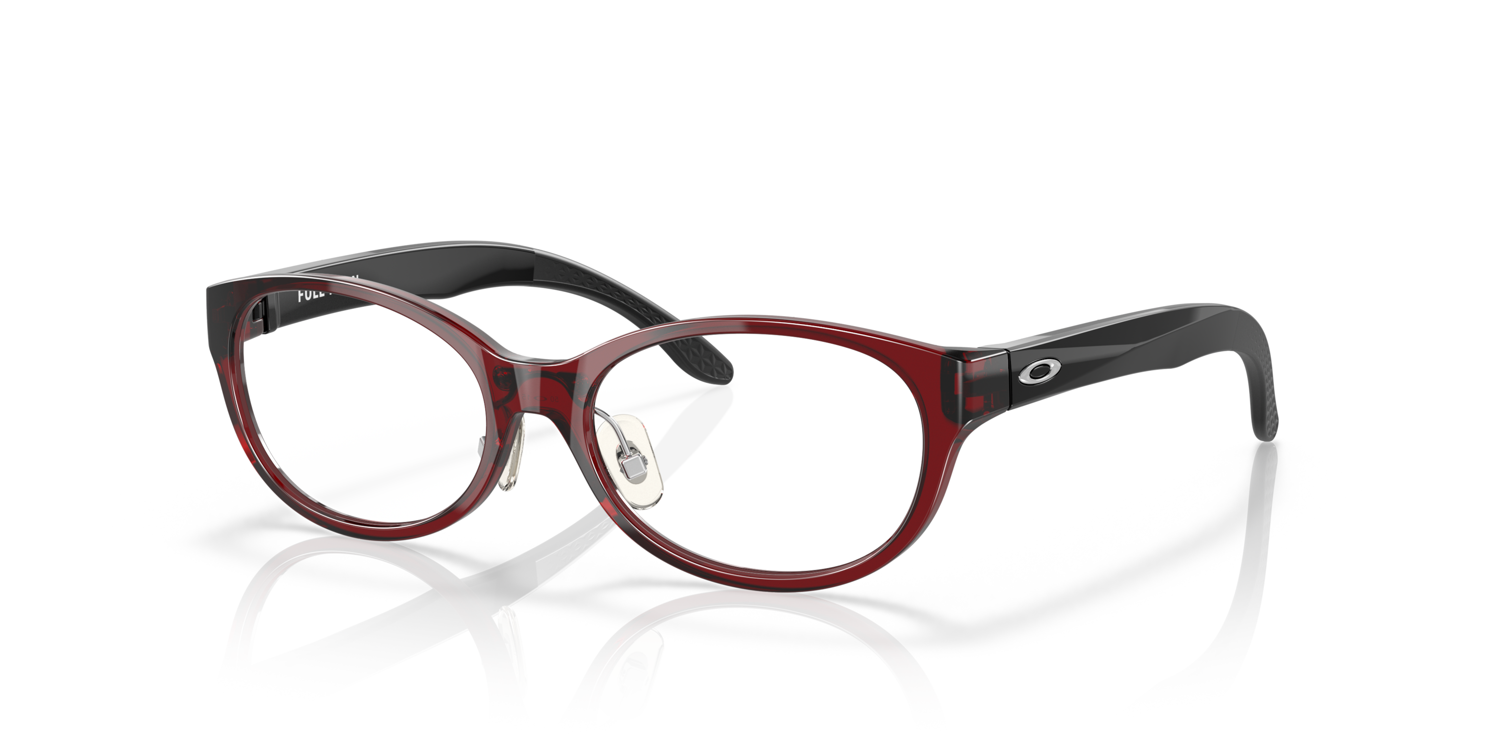 Oakley Full Turn (Youth Fit) Eyeglasses with Polished Transparent Brick ...