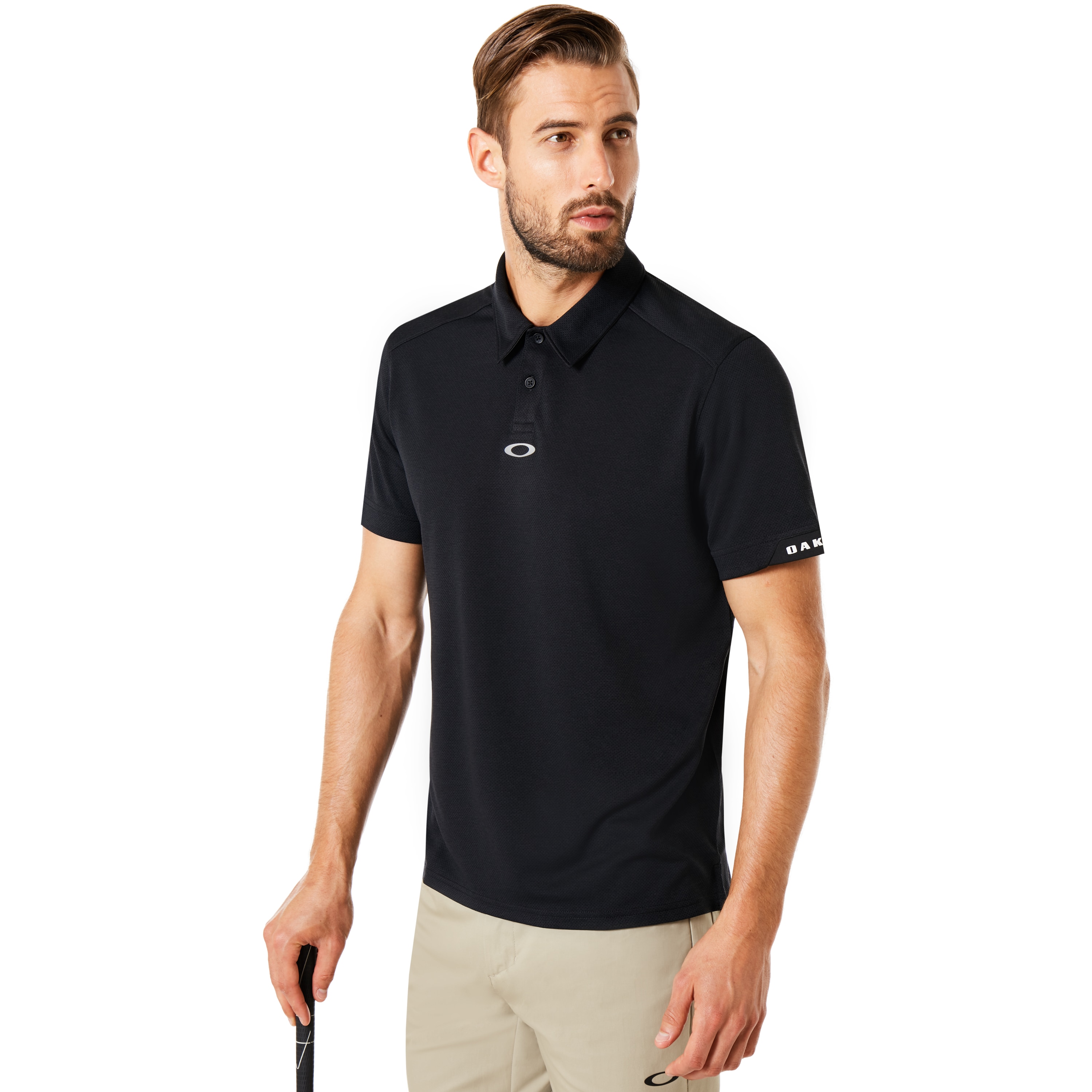 Oakley Aero Ellipse Polo - Blackout Light Heather | Oakley® | Official ...
