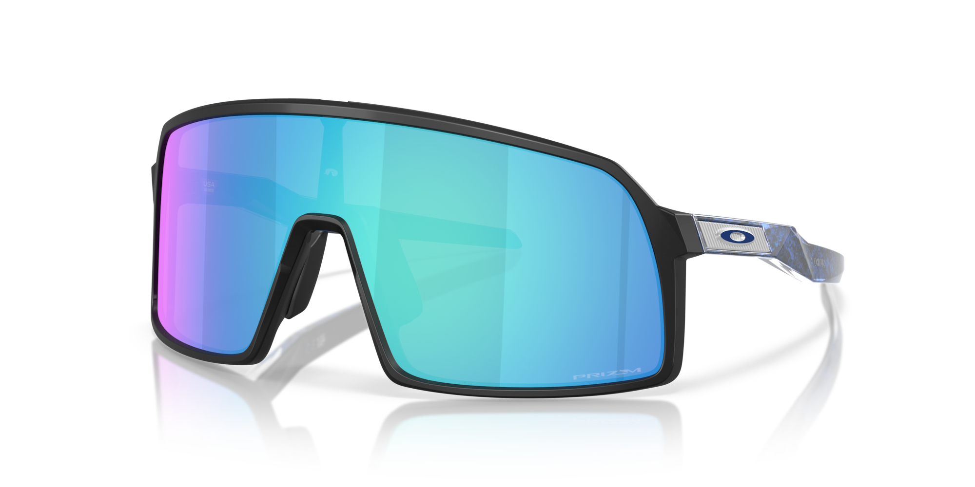 Oakley Sutro S Sunglasses with Matte Black Frame and Prizm Sapphire ...