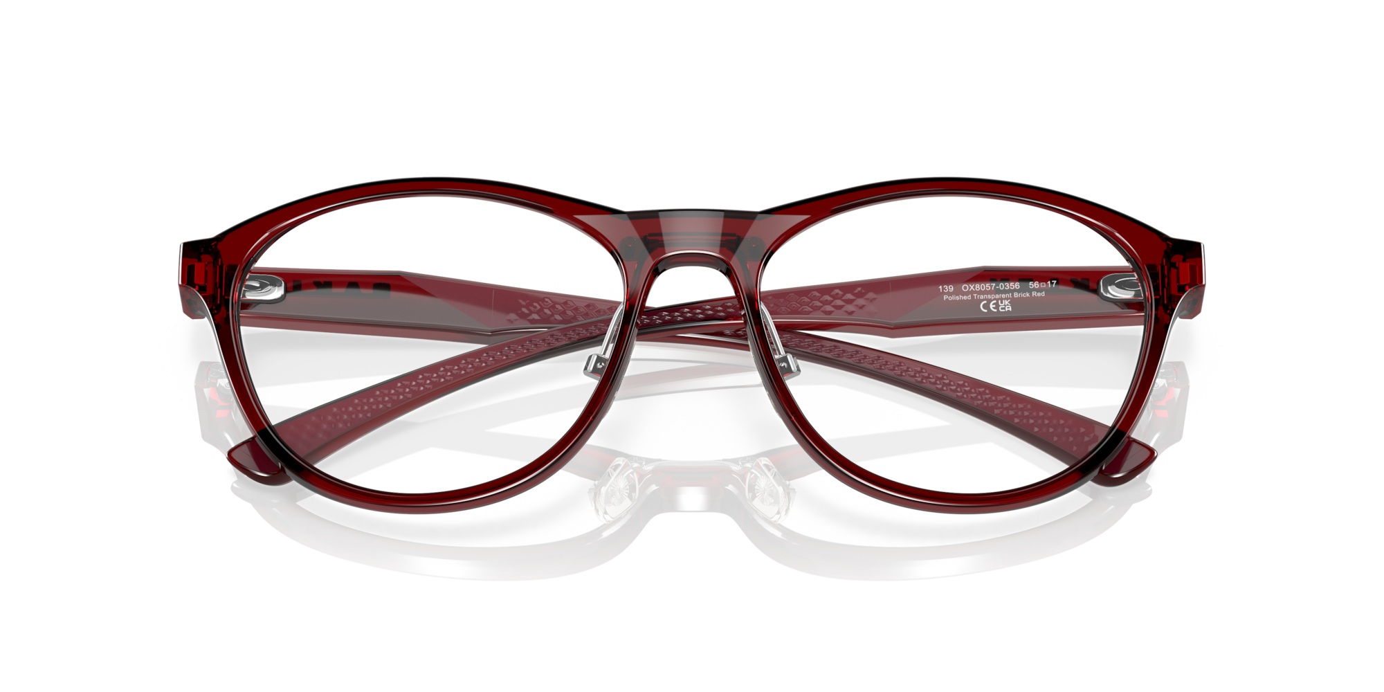 Draw Up Polished Transparent Brick Red Eyeglasses | Oakley® US