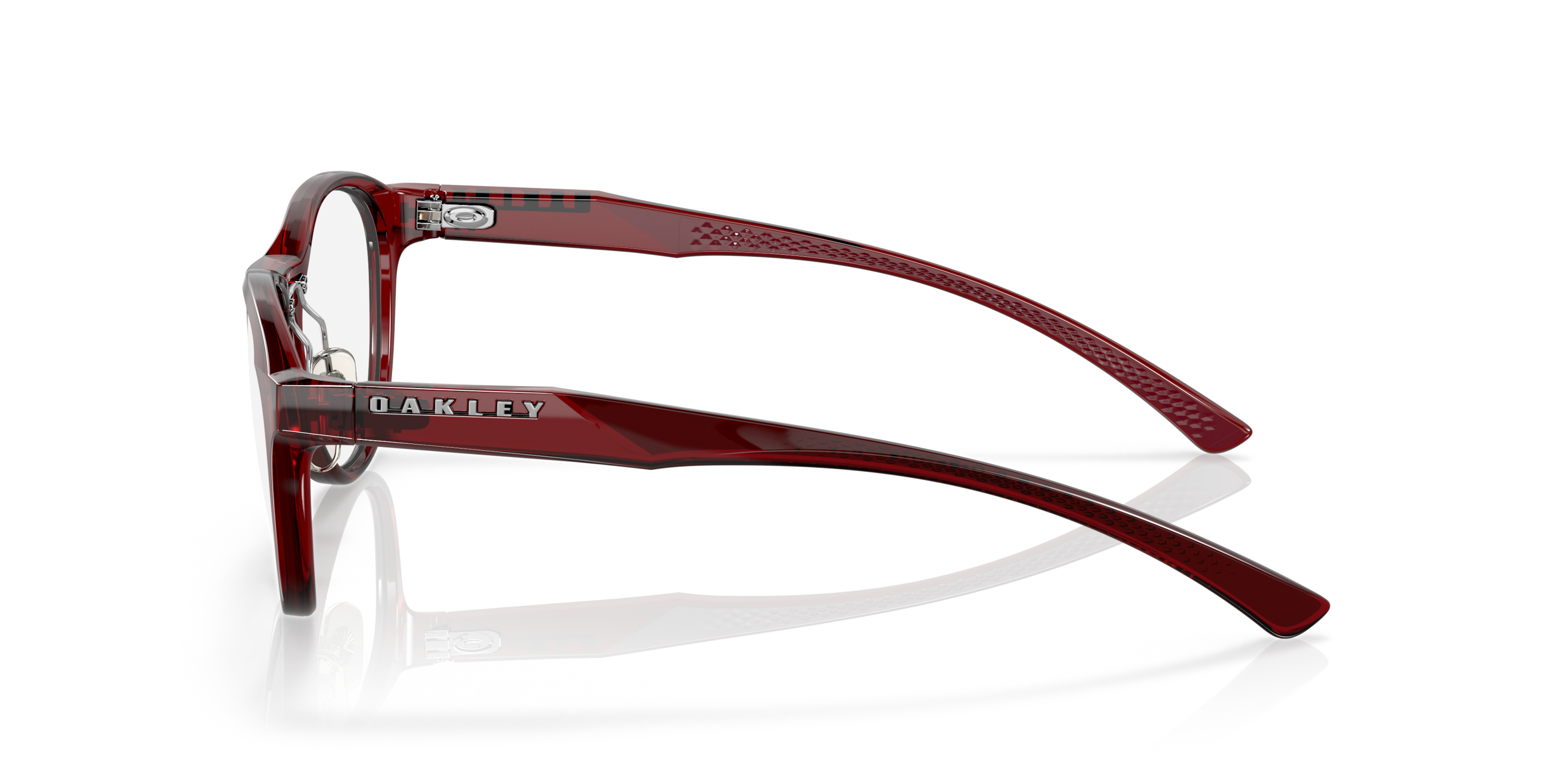 Draw Up Polished Transparent Brick Red Eyeglasses | Oakley® US