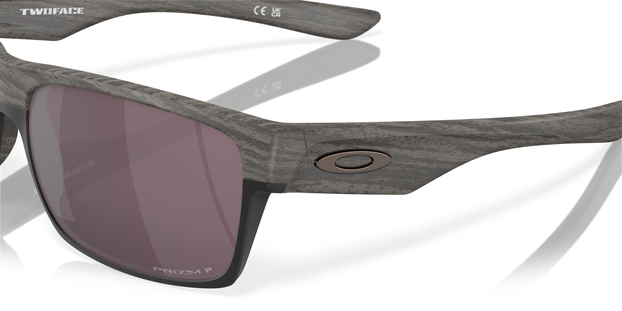 TwoFace™ Prizm Daily Polarized Lenses, Woodgrain Frame Sunglasses ...