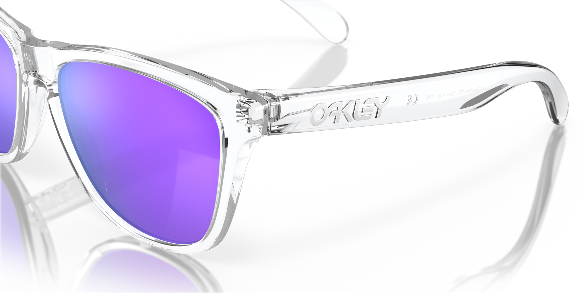 Frogskins™ Prizm Violet Lenses, Polished Clear Frame Sunglasses ...