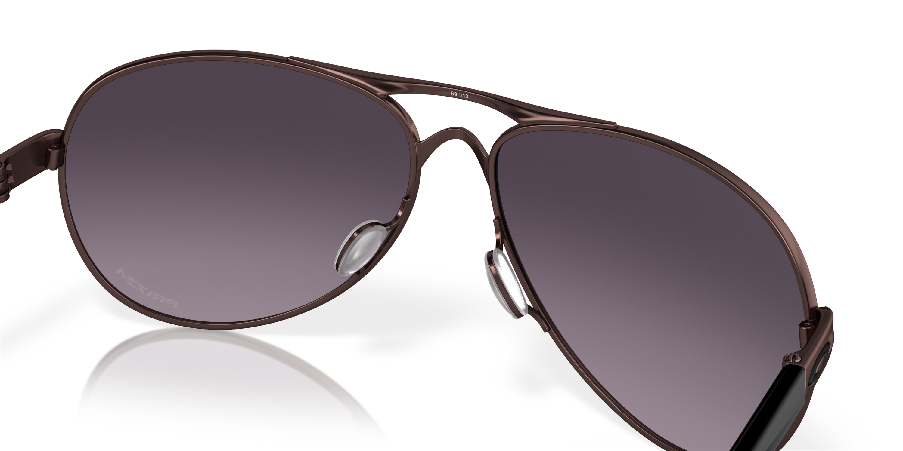 Oakley Feedback Sunglasses with Satin Grenache Frame and Prizm Black ...