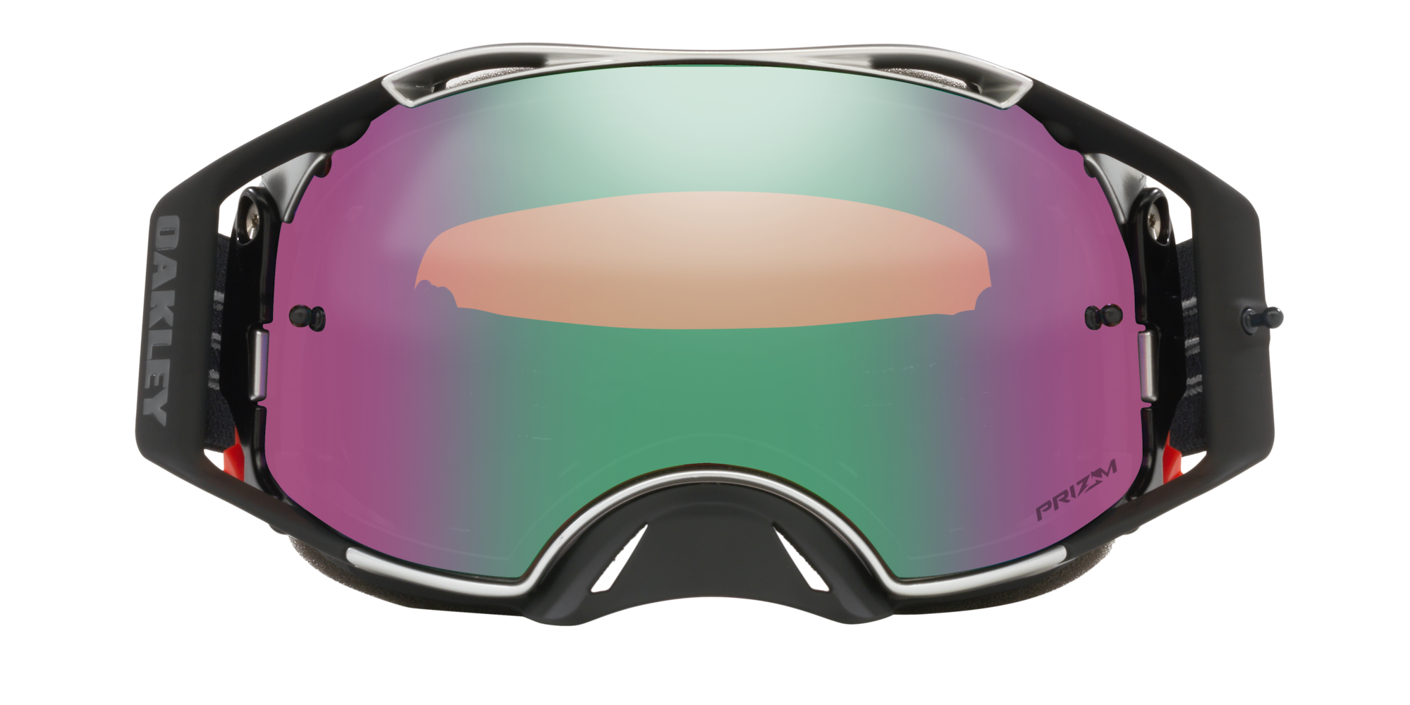 Oakley Airbrake® MX Goggles with Tuff Blocks Gunmetal Black Strap and ...