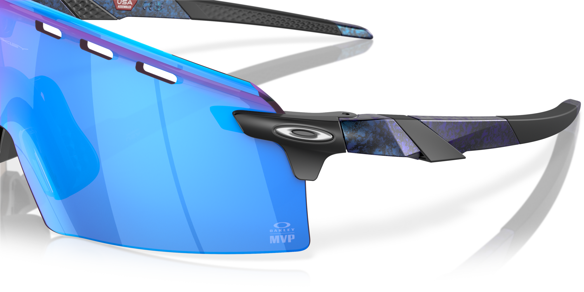 Oakley Encoder Strike - MVP Exclusive Sunglasses with Cyan/Blue Flux ...
