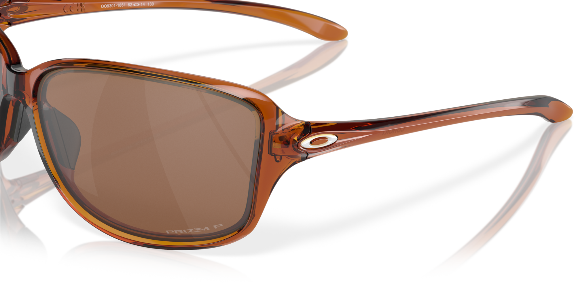 Cohort Prizm Tungsten Polarized Lenses, Dark Amber Frame Sunglasses ...