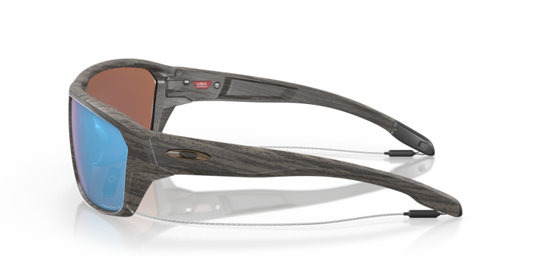 Oakley Split Shot Sunglasses with Woodgrain Frame and Prizm Deep Water ...
