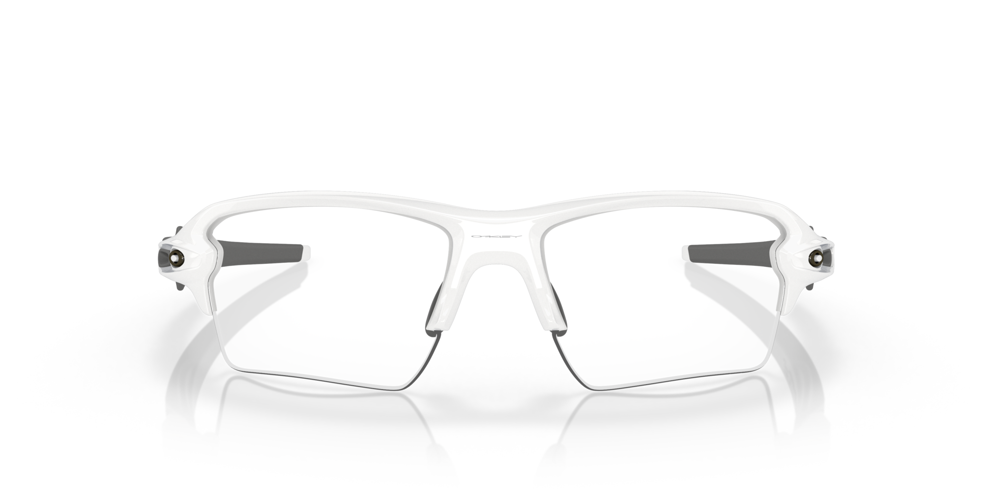 Flak® 2.0 XL Clear Lenses, Polished White Frame Sunglasses | Oakley® US