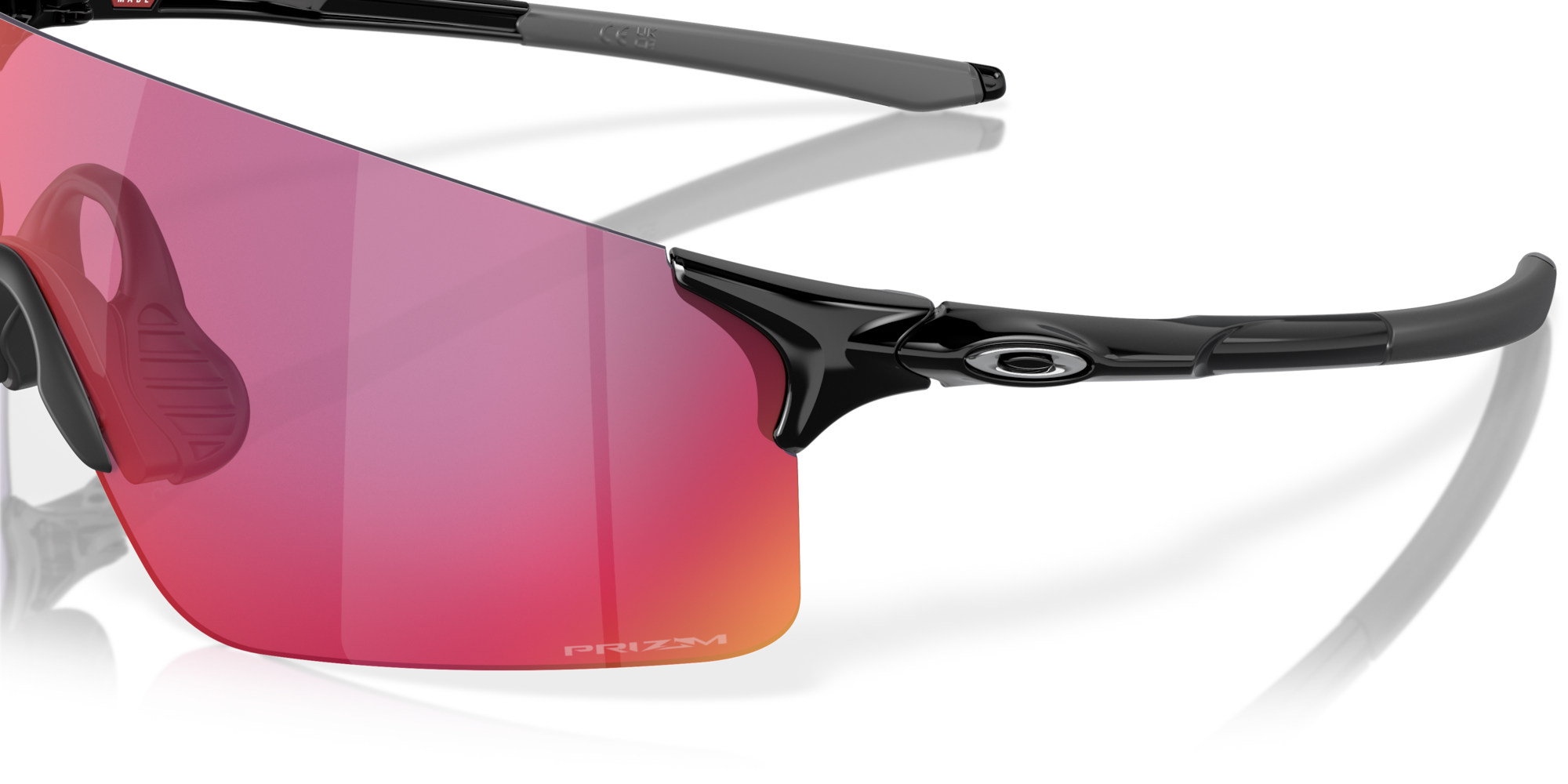EVZero™ Blades (Low Bridge Fit) Prizm Road Lenses, Polished Black Frame ...