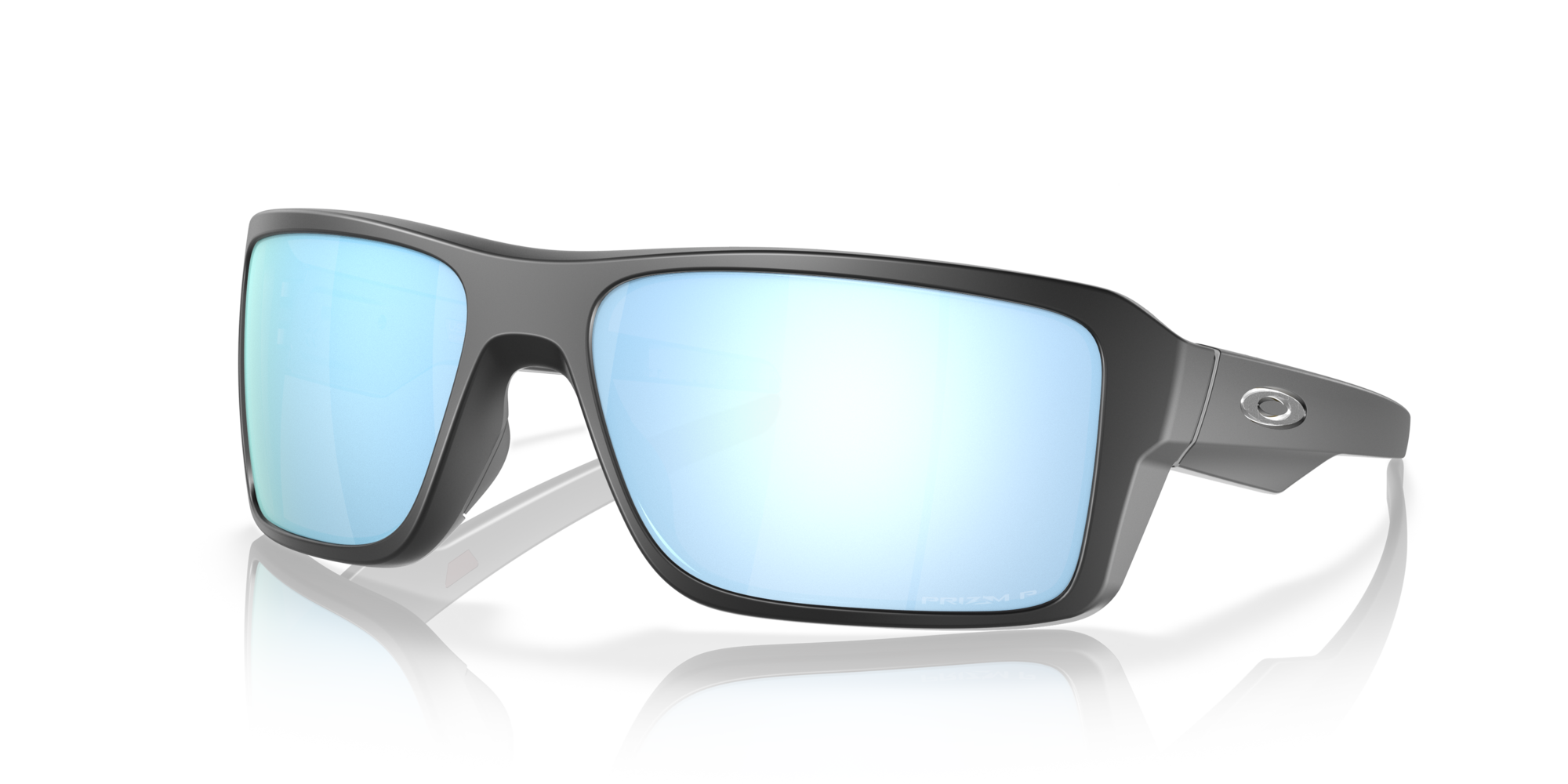 Oakley Double Edge Sunglasses with Matte Black Frame and Prizm Deep ...