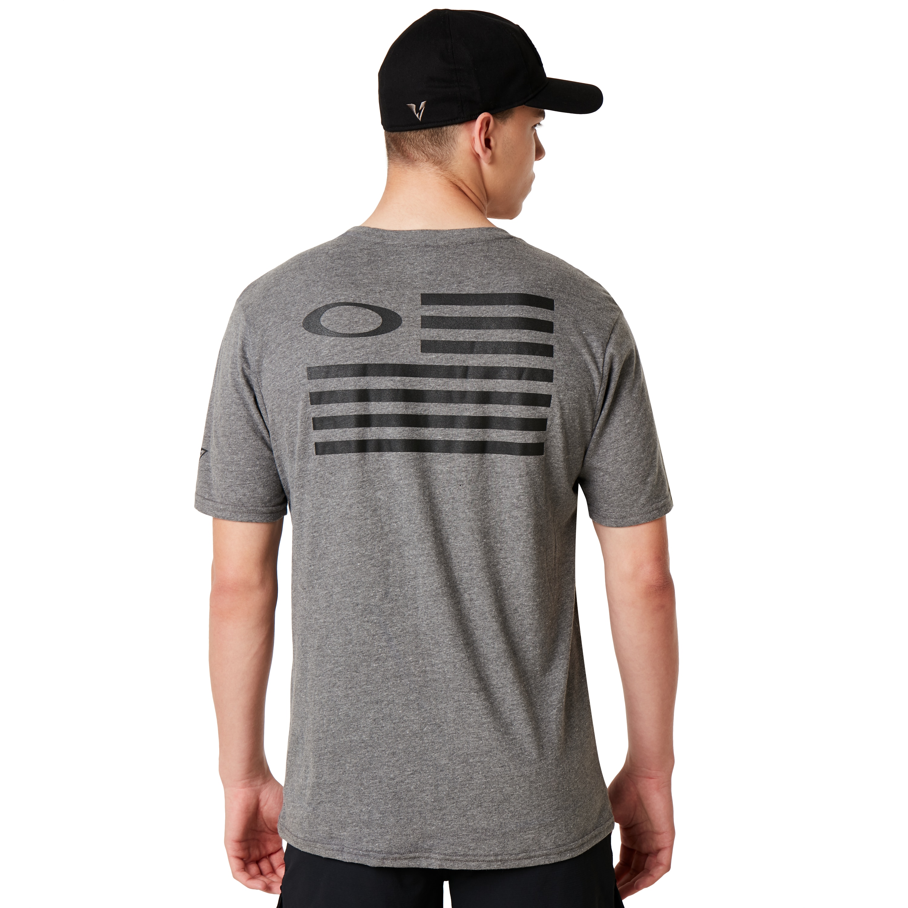 Oakley SI Oakley Flag Tee - Athletic Heather Gray | Oakley® US
