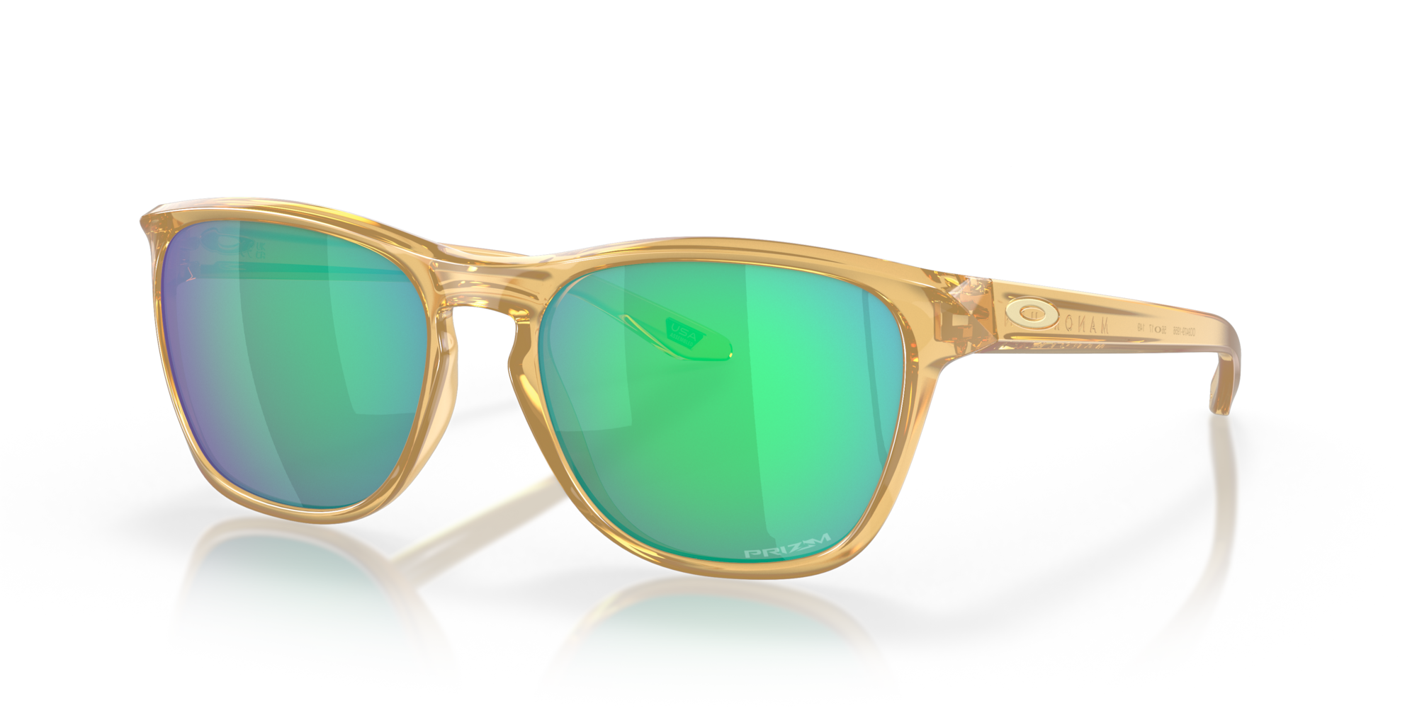 Manorburn Prizm Jade Lenses, Transparent Light Curry Frame Sunglasses ...