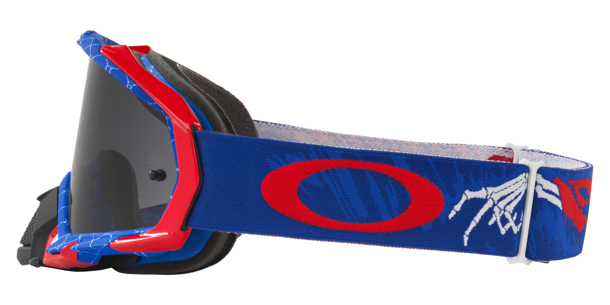 Oakley Mayhem™ Pro MX Goggles - Reaper Red White Blue - Dark Grey ...