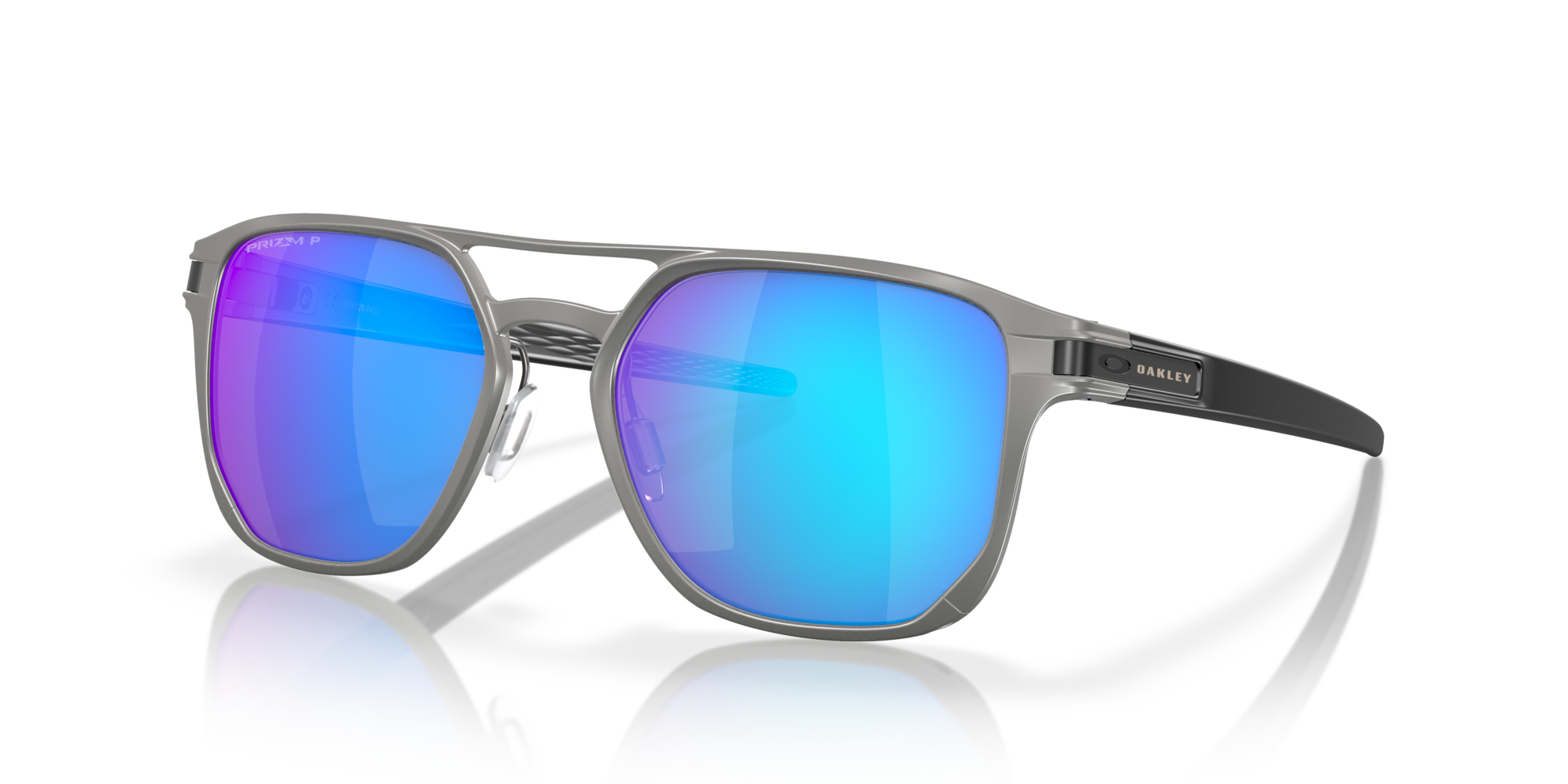 Latch® Alpha Prizm Sapphire Polarized Matte Light Gunmetal de sol ...