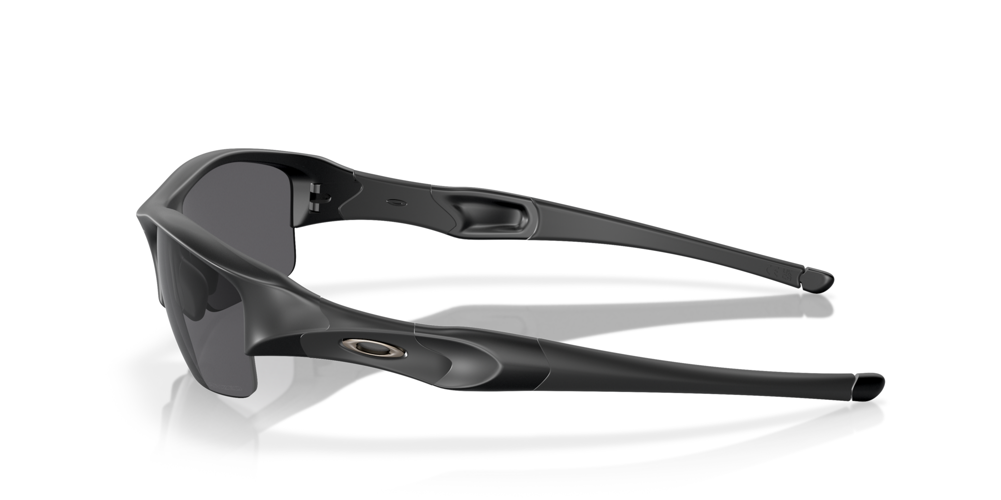 Standard Issue Flak Jacket® Grey Polarized Lenses, Matte Black Frame ...